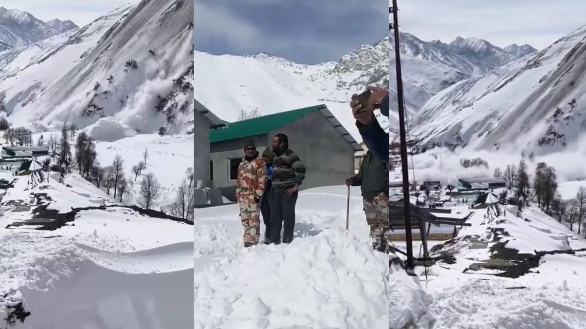 ITBP जवानों के कैंप के पास हुआ भीषण हिमस्खलन, 200 मीटर पहले आकर रुका; सामने आया Video - India TV ...