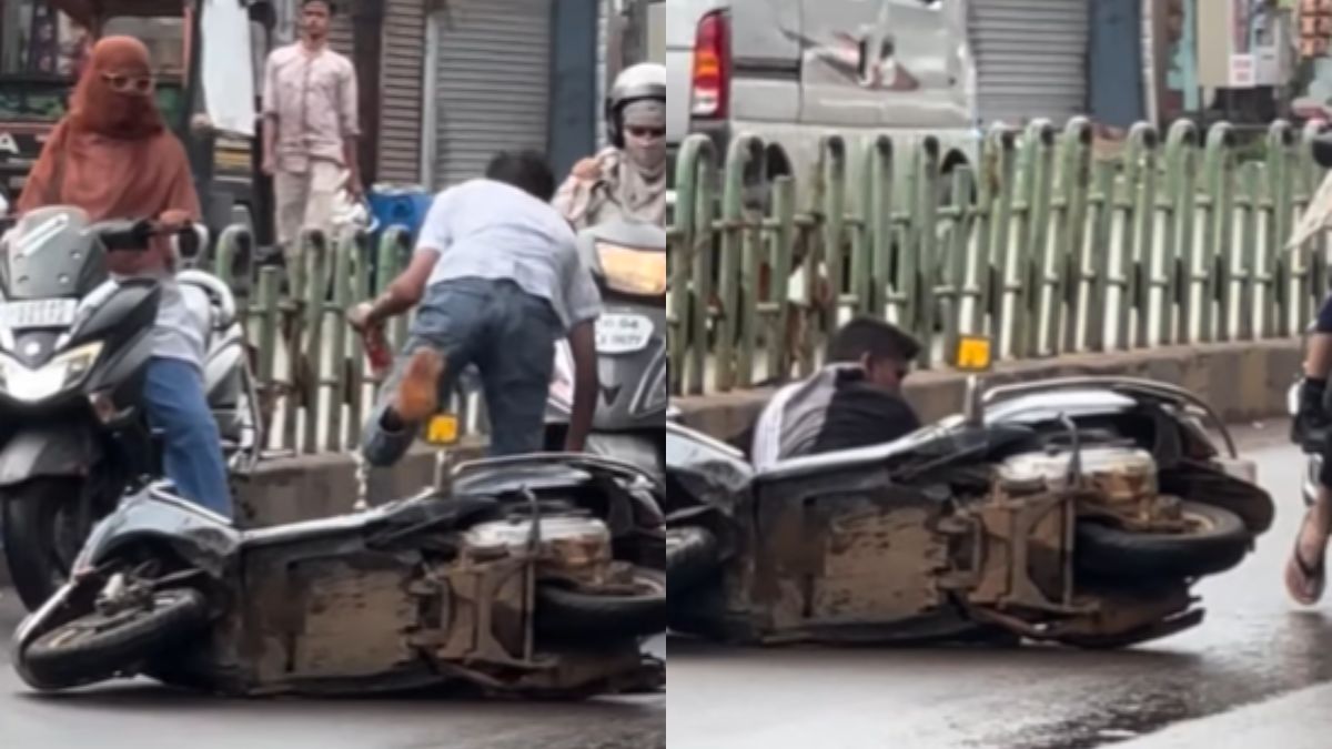और भाई आ गया स्वाद! स्कूटी पर ट्रिपलिंग करते लड़कों का Video हुआ वायरल ...