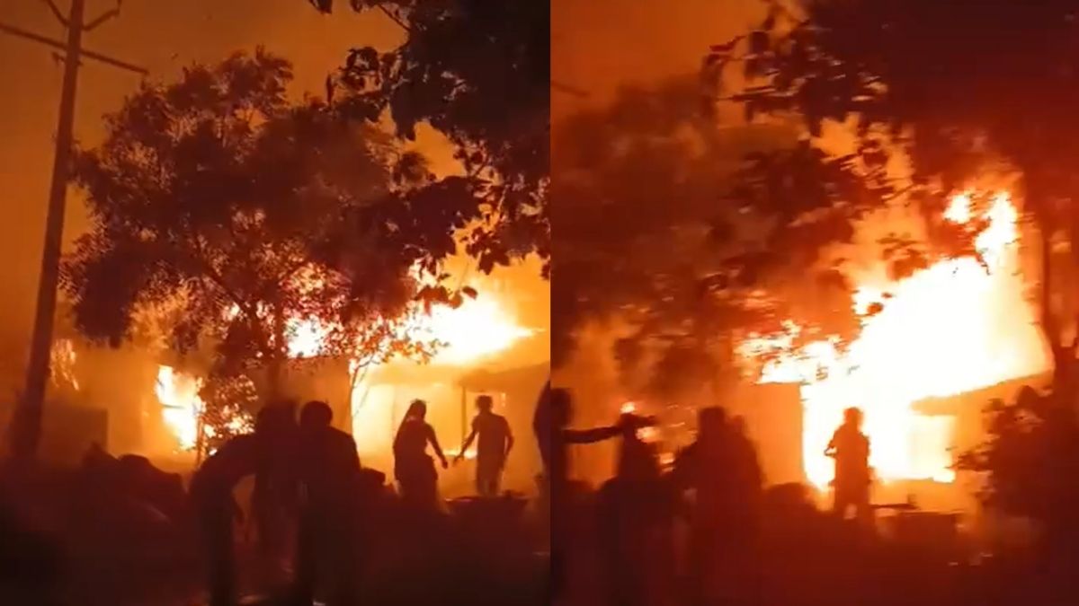VIDEO: सीतापुर में भीषण अग्निकांड, तेज हवा के कारण आग ने लिया विकराल ...