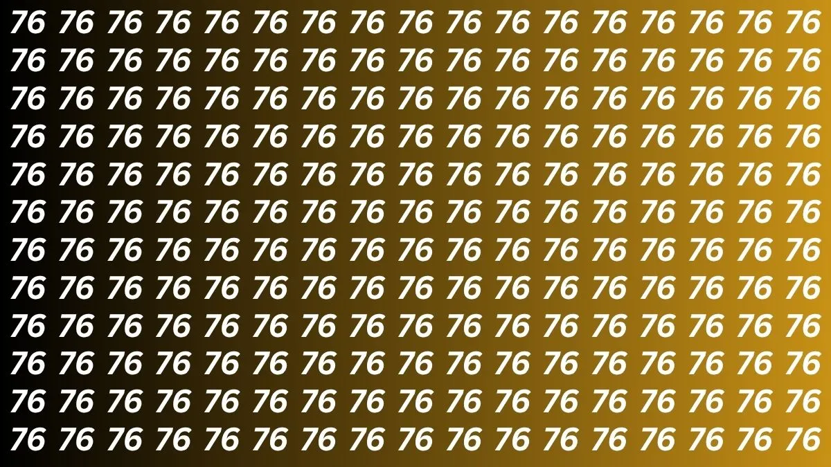 Optical Illusion, EYE Test, Brain Test: 76 की भीड़ में 79 ढूंढ़ने के ...
