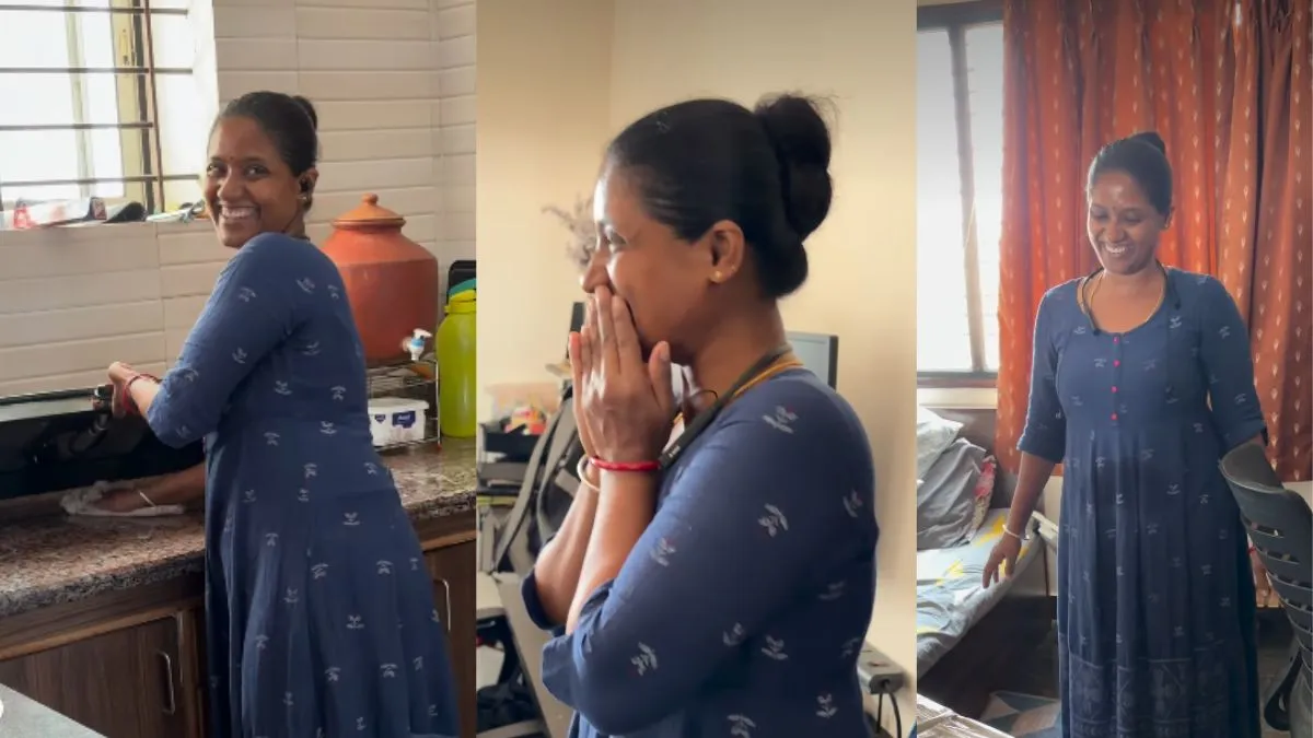 women gifted air cooler to her maid heartmelting reaction goes viral in ...