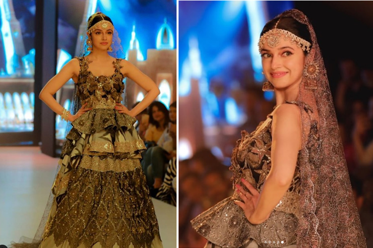 Divya Khosla Kumar looking beautiful in bridal look outfits by ritu ...